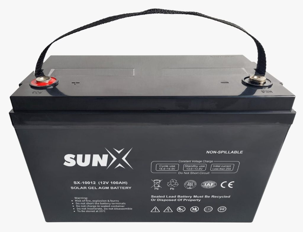 12V 100AH SunX Gel Battery – SunX